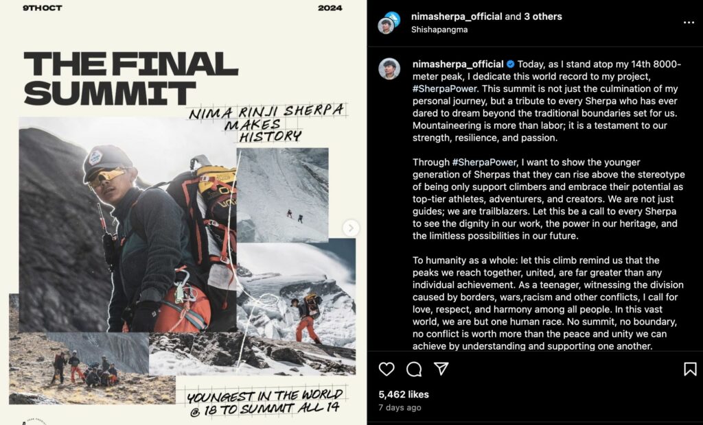 Nima Rinji Sherpa Height, Age, Family, Biography » StarsUnfolded