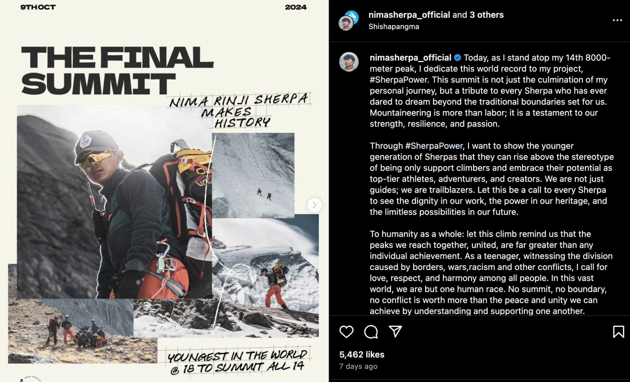 Nima Rinji Sherpa Height, Age, Family, Biography » StarsUnfolded